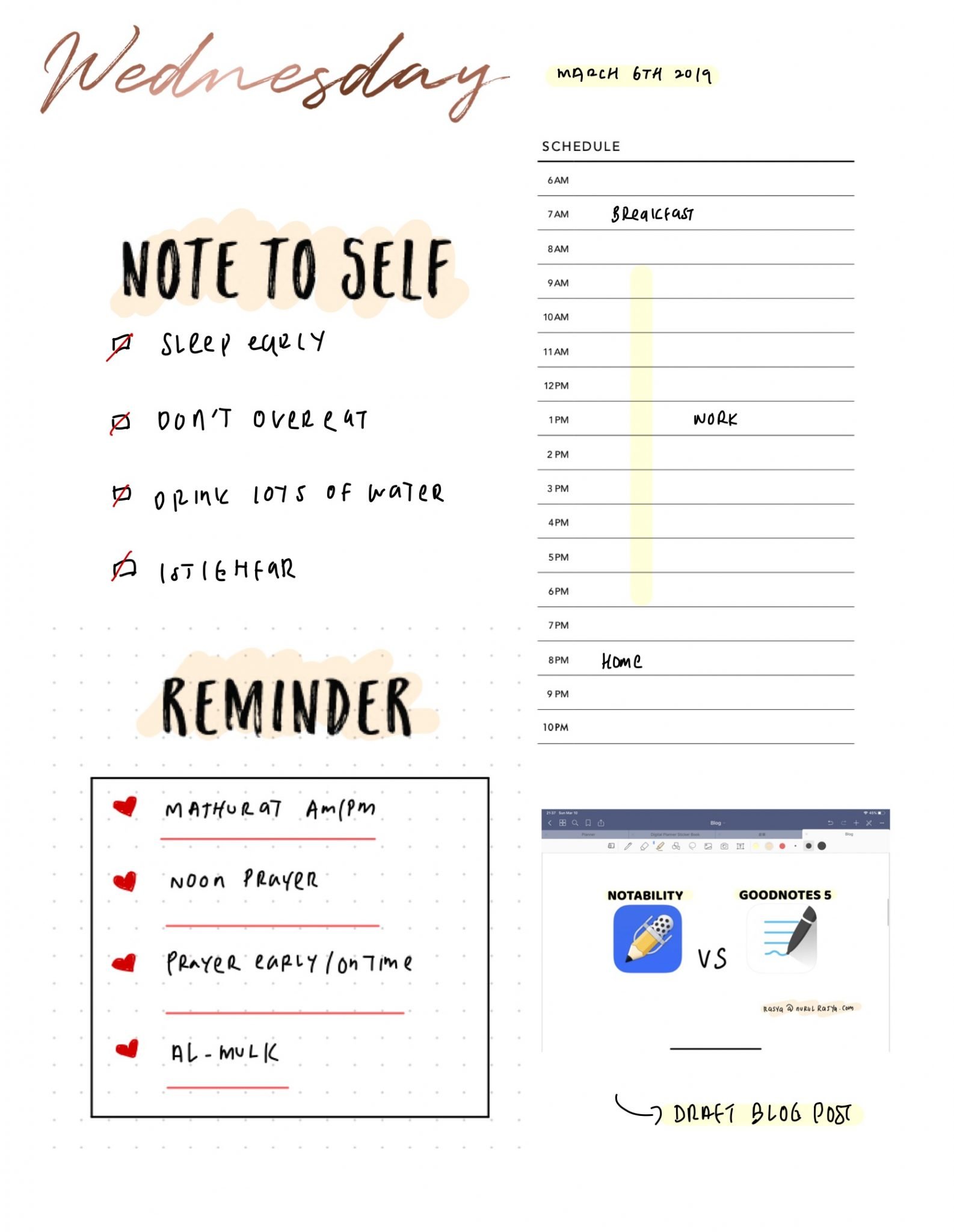 9 Tips To Take Beautiful Notes On iPad + Stickers Freebies