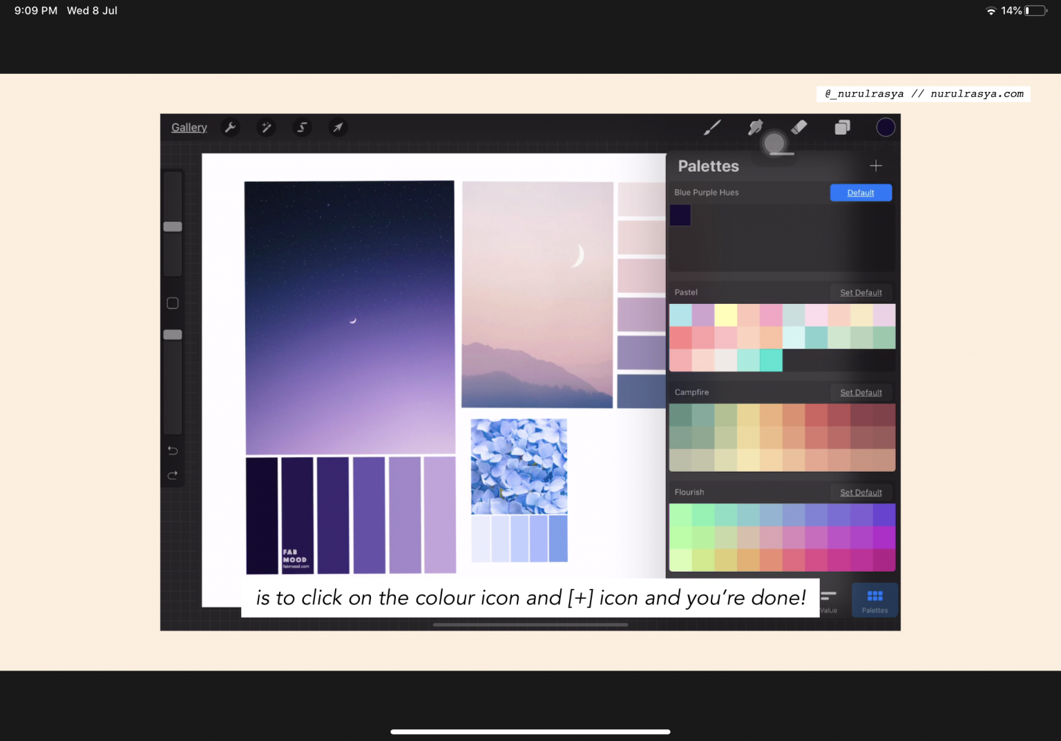 How To Create A Colour Palette On Procreate | With Video