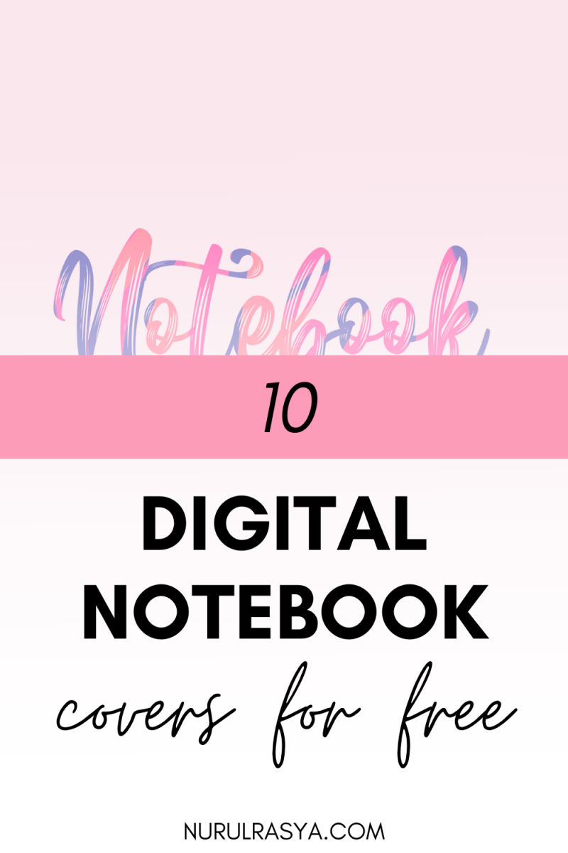 10 Free Cute Digital Notebook Covers For Note-Taking