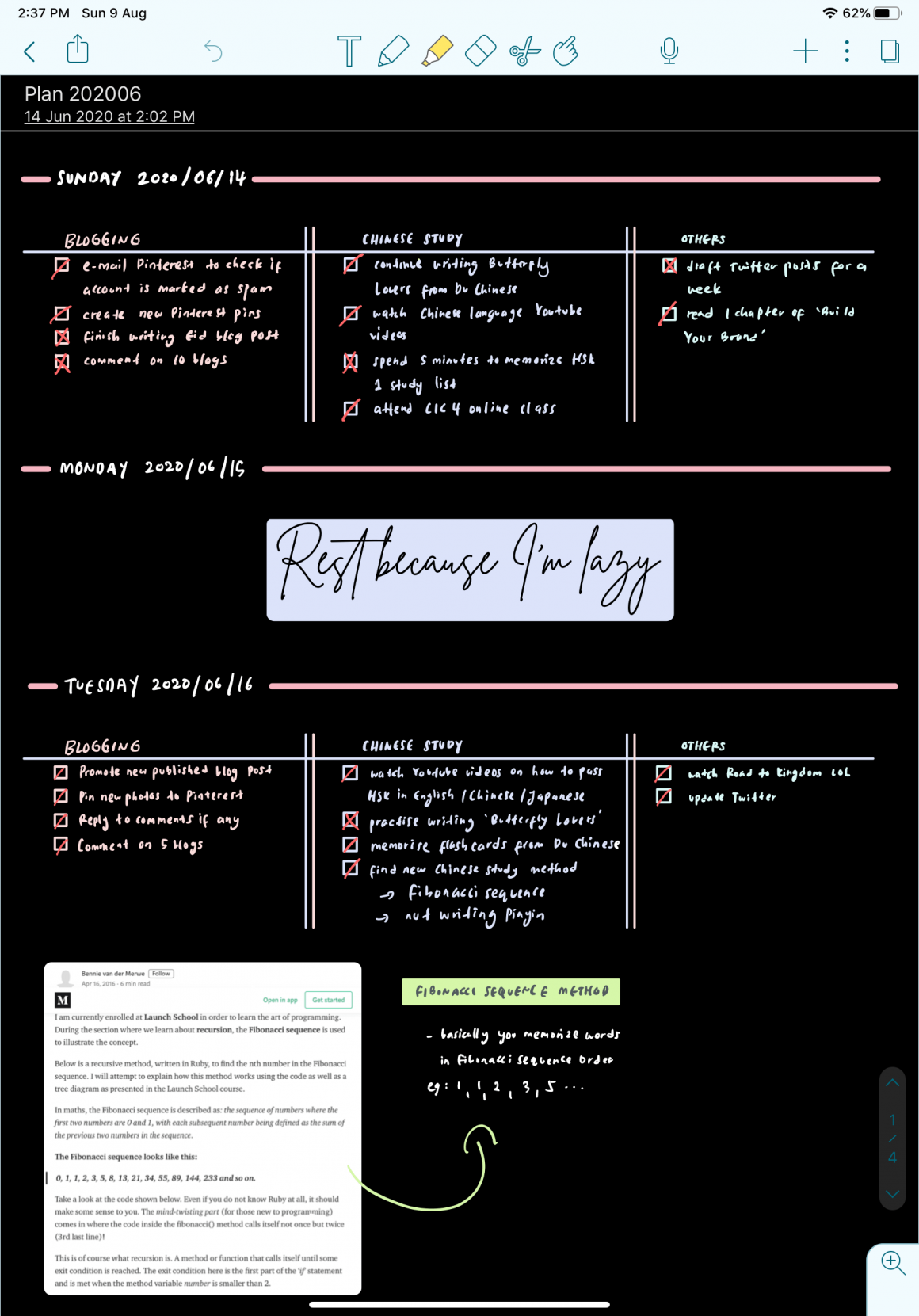 9 Tips To Take Beautiful Notes On IPad + Stickers Freebies